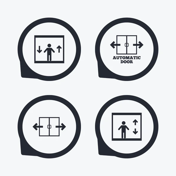 Automatic door icons. Stock Vector by ©Blankstock 82221708