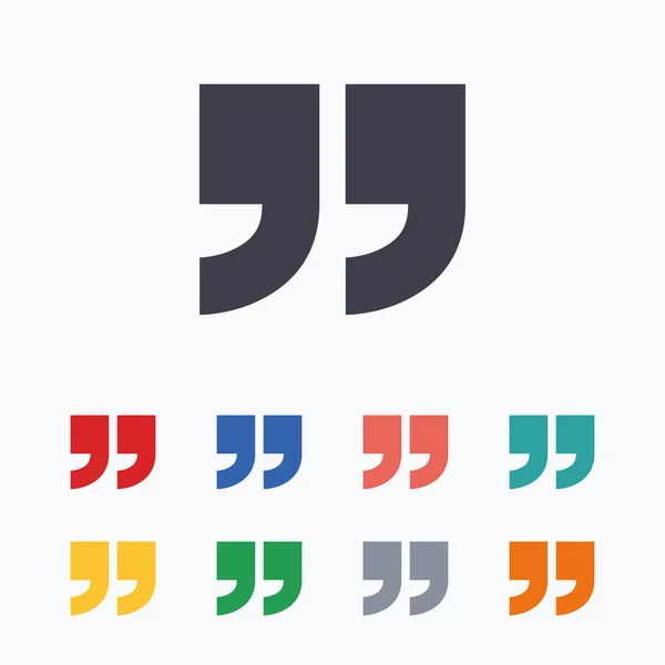 Quote sign icon. Quotation mark symbol. Stock Vector by ©Blankstock ...