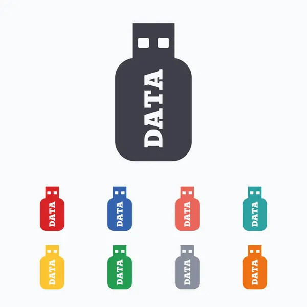 No Usb Stick sign icon. Usb flash drive button. — Stock Photo ...