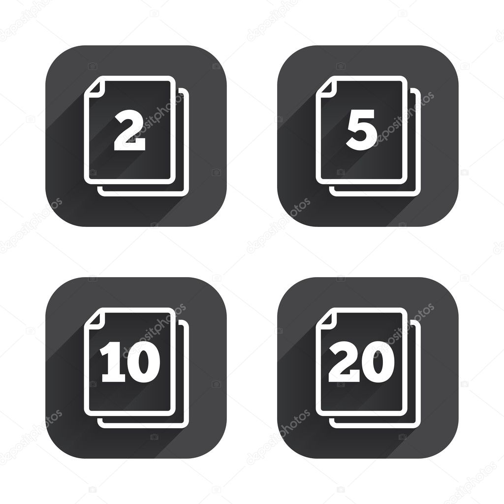 In pack sheets icons. Stock Vector by ©Blankstock 96143750