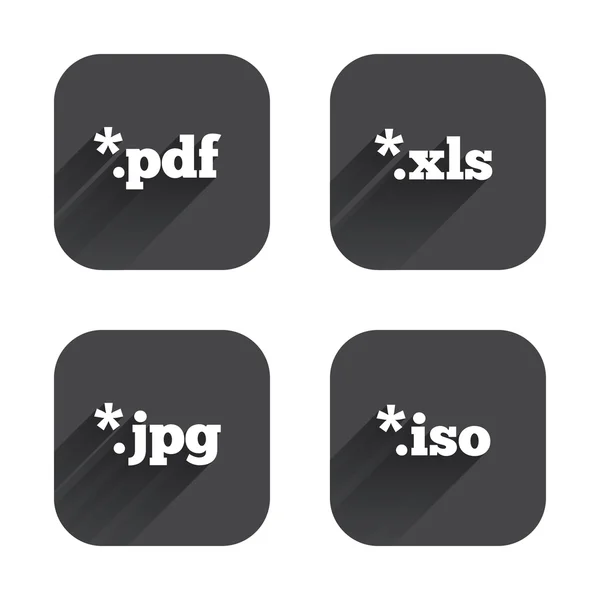 Document signs. File extensions symbols. Stock Vector by ©Blankstock ...