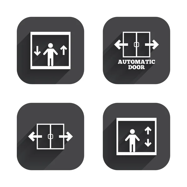Automatic door sign icon. Stock Vector by ©Blankstock 114865252