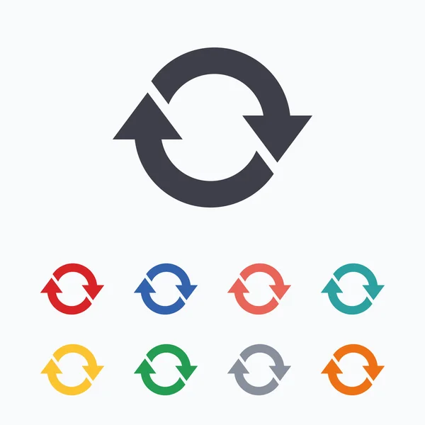 Rotation Icon Repeat Symbol Refresh Sign Stock Vector Image by ...