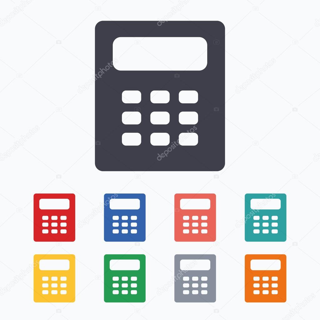 Calculator sign icons Stock Vector by ©Blankstock 98355206