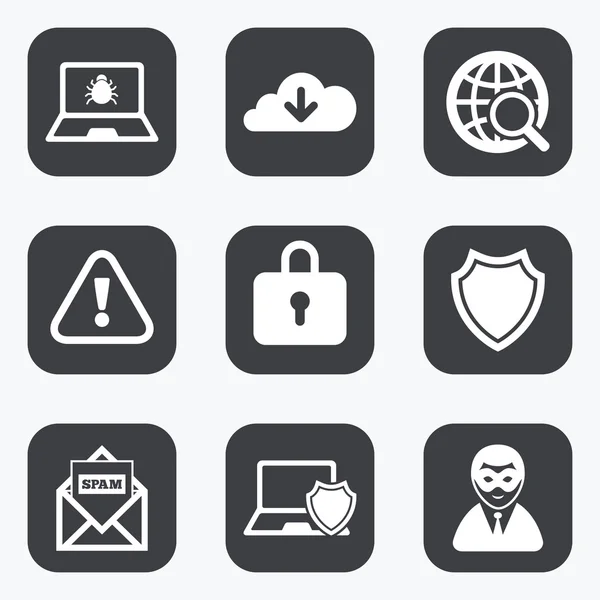 Internet privacy icons set Stock Vector by ©Blankstock 145969683