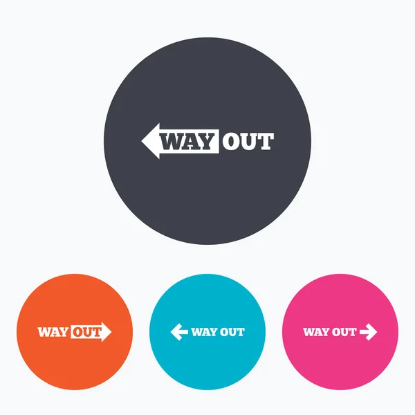 Way out icons. Stock Vector Image by ©Blankstock #105625962