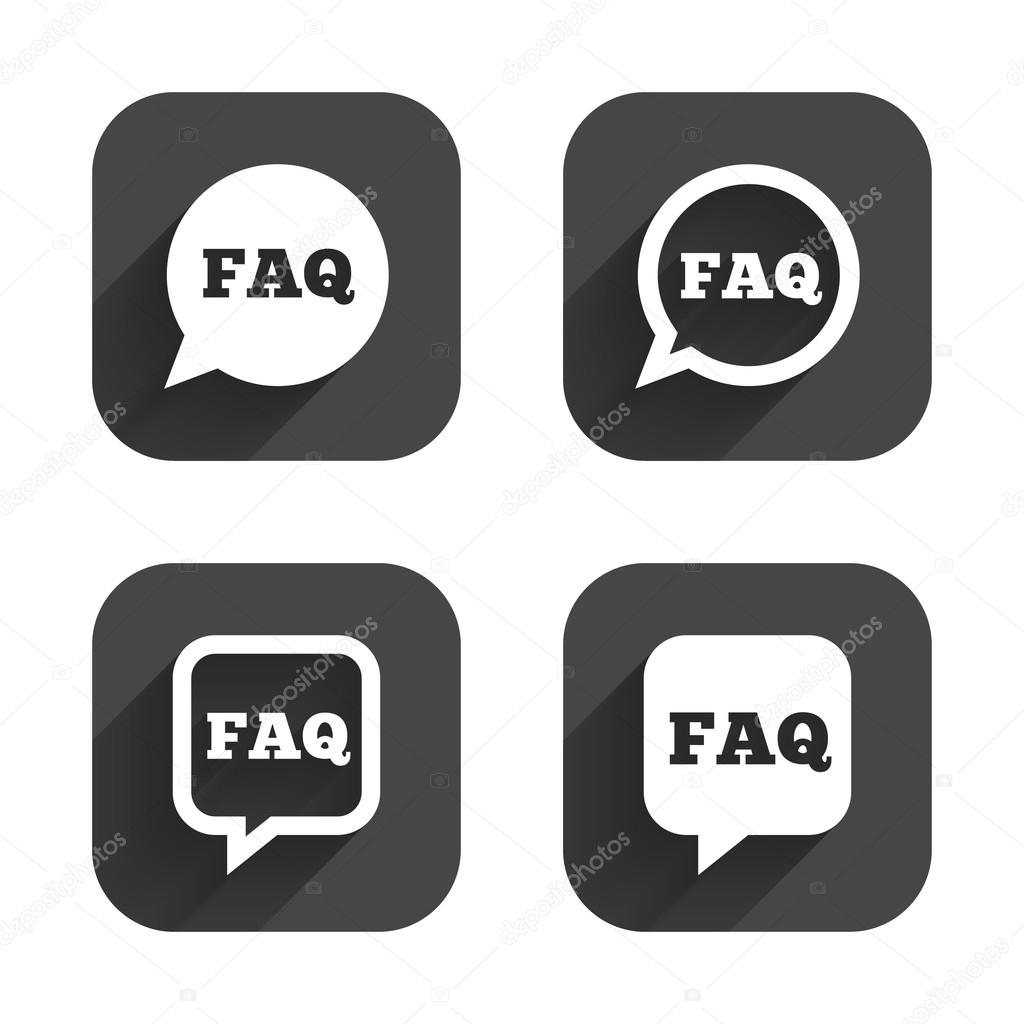 FAQ information signs. Stock Vector by ©Blankstock 98361766