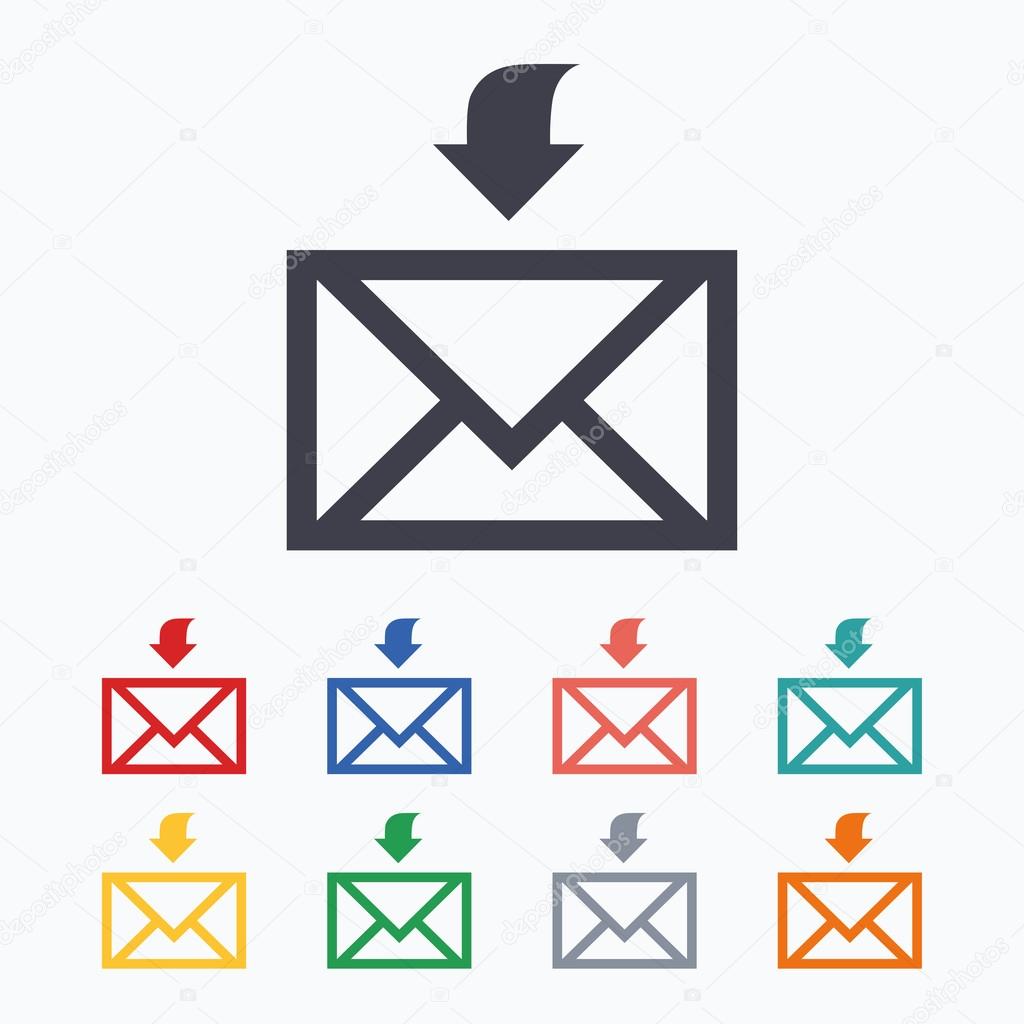Mail receive icons Stock Vector Image by ©Blankstock #98364760