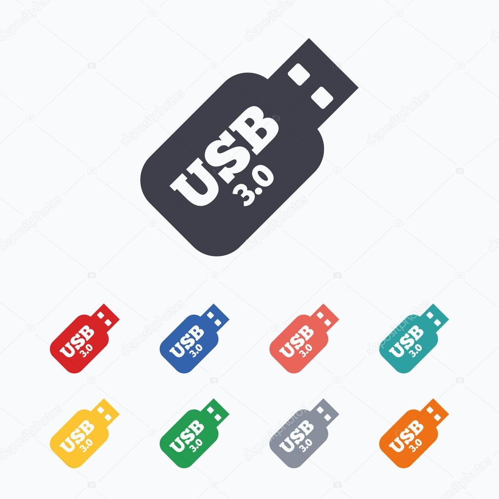 Usb 3.0 signos de palo Vector de Stock de ©Blankstock 99437974