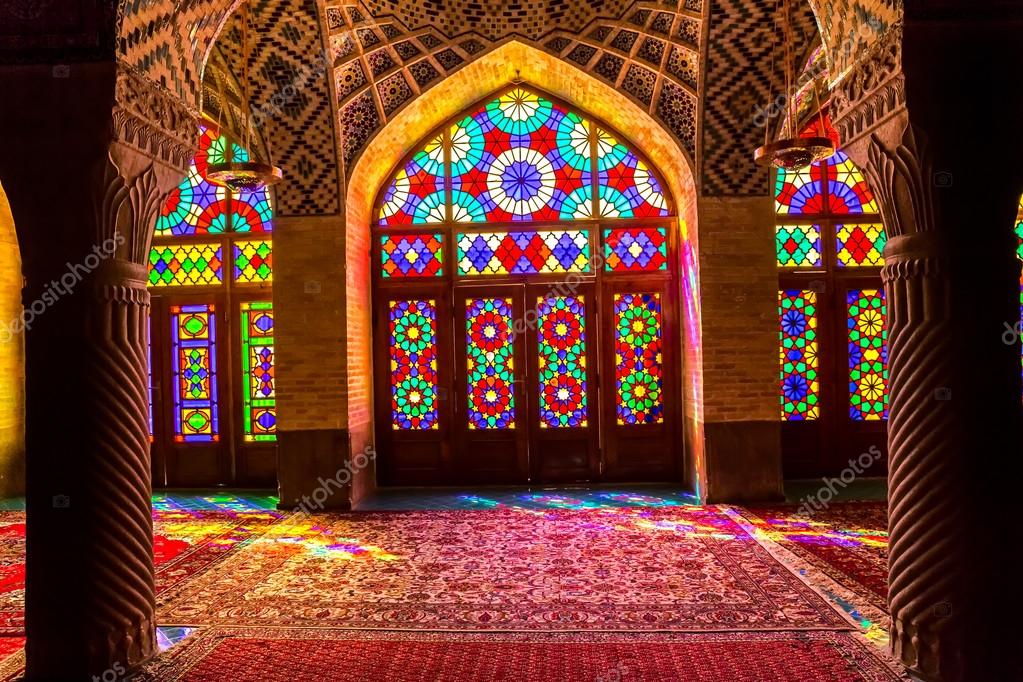 Nasir Al-Mulk Mosque interior — Stock Photo © dbajurin #76640817