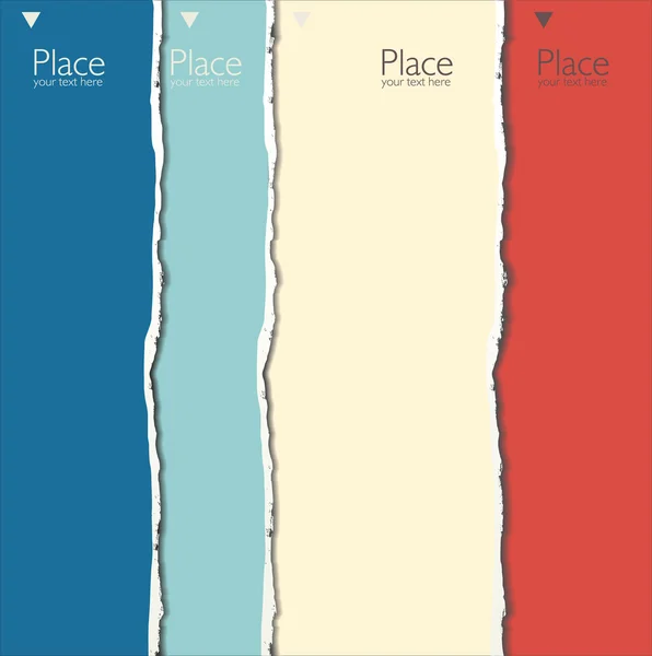 Torn paper background with space for text Stock Vector Image by ...