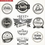 Vintage premium quality labels Stock Vector Image by ©Vecster #26292021