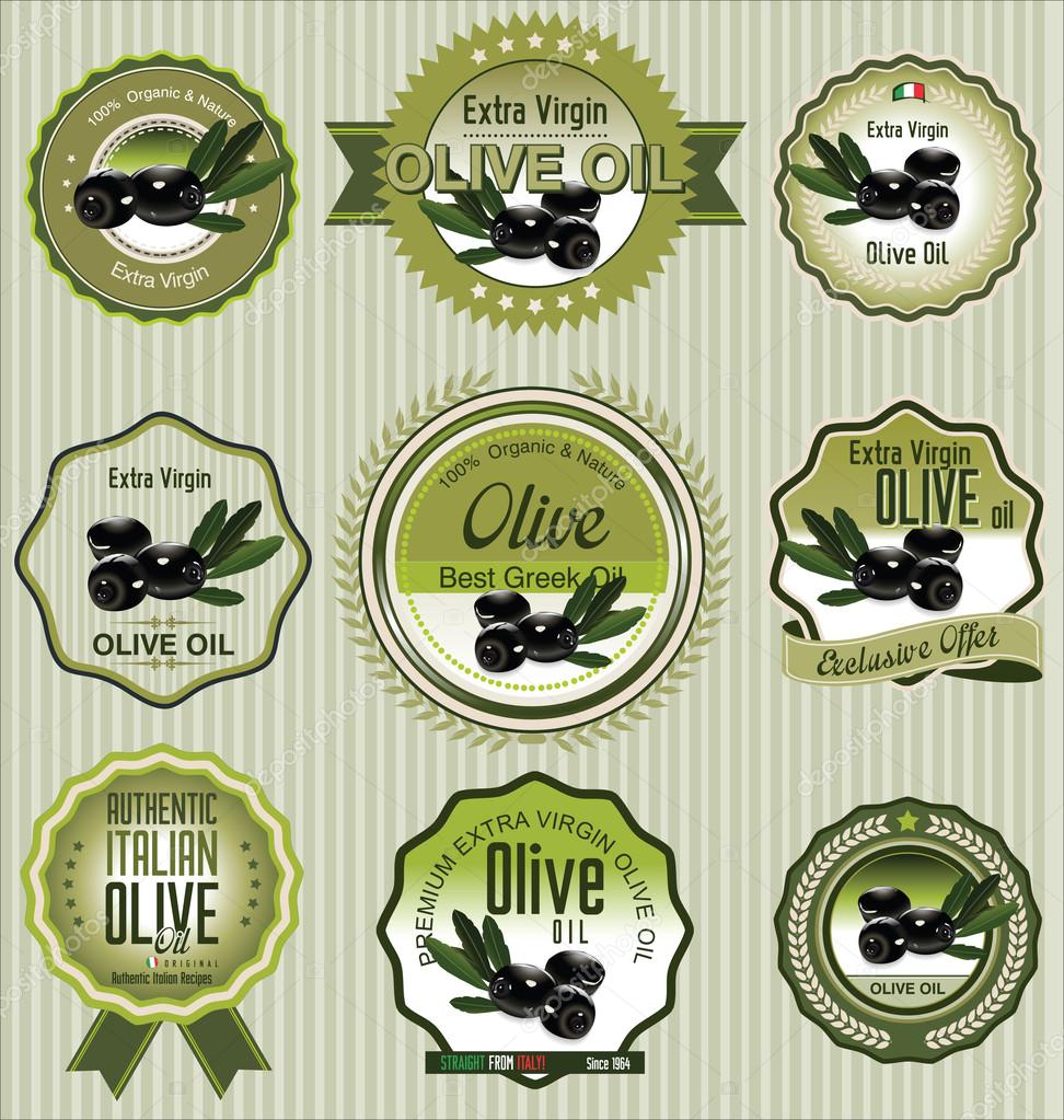 Olive labels set Stock Vector Image by ©totallyout #52629465
