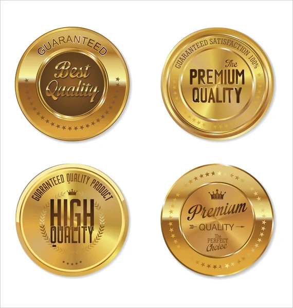 Golden metal badges colection Stock Vector Image by ©totallyout #55986593