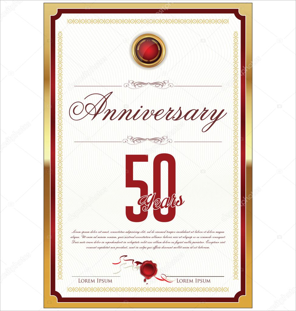 Anniversary retro background Stock Vector Image by ©totallyout #55389905