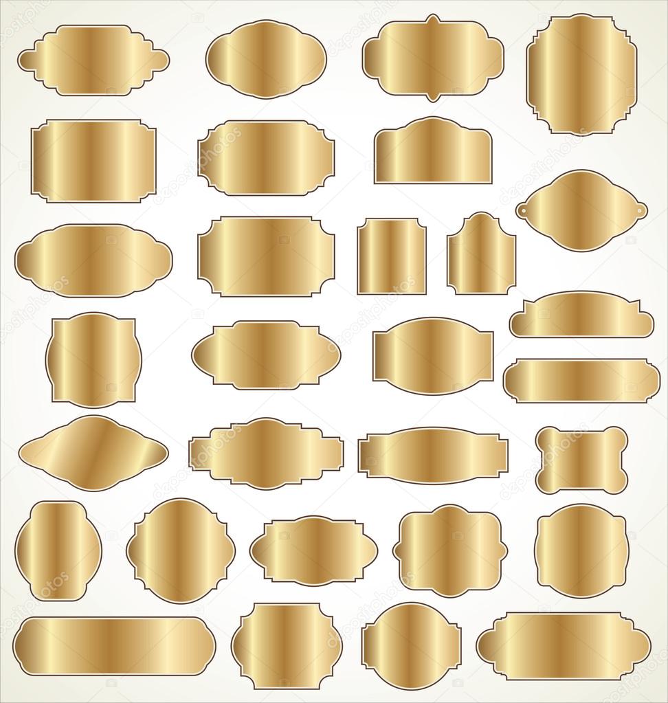 Blank frame and label collection Stock Vector Image by ©totallyout ...