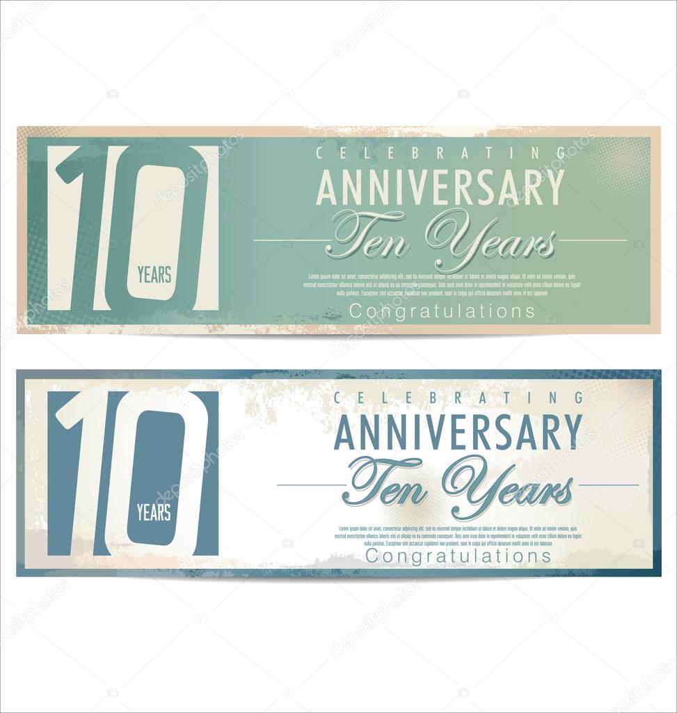 Anniversary retro background Stock Vector by ©totallyout 67142035