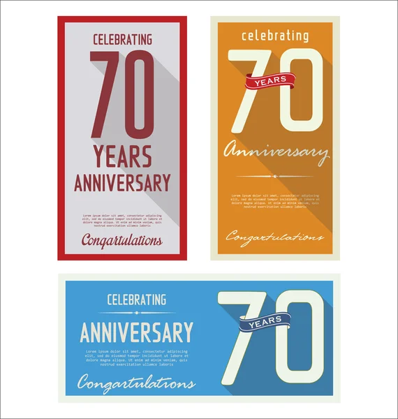 Anniversary retro background Stock Vector by ©totallyout 83008964