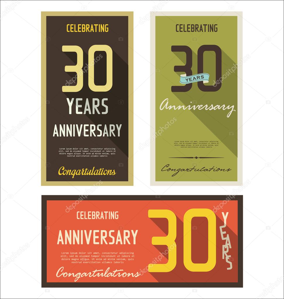 Anniversary retro background Stock Vector by ©totallyout 83009052