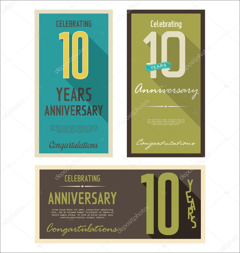 Anniversary retro background Stock Vector Image by ©totallyout #83009054