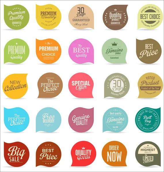 Modern badges colorful collection Stock Vector by ©totallyout 124123744