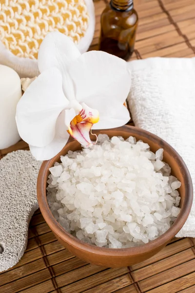 Spa salon with sea salt - Stock Image - Everypixel