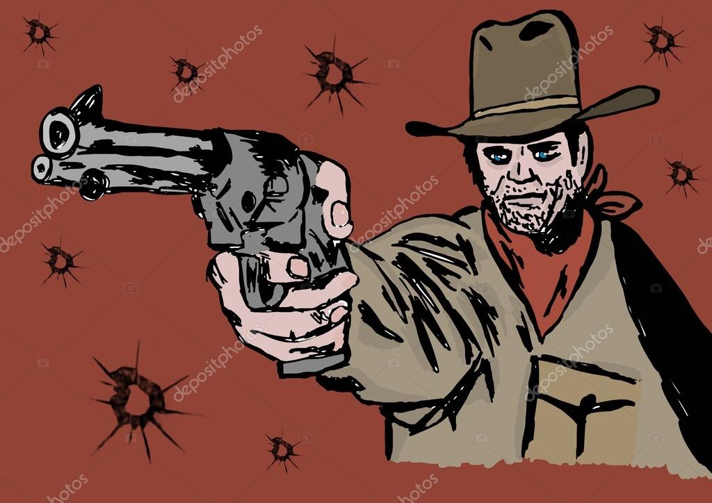 The gunslinger Stock Illustration by ©Logan81 #63560207