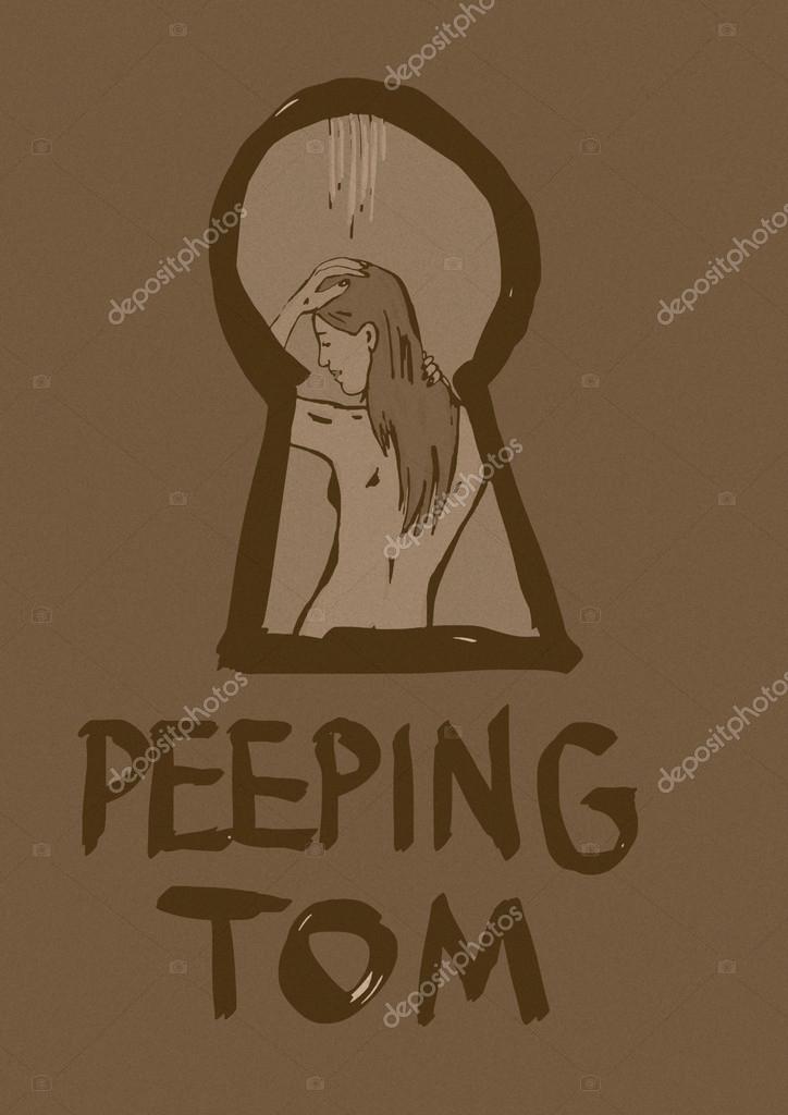 Peeping tom vintage — Stock Photo © Logan81 #67253601