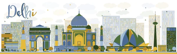 Delhi skyline Vector Art Stock Images | Depositphotos