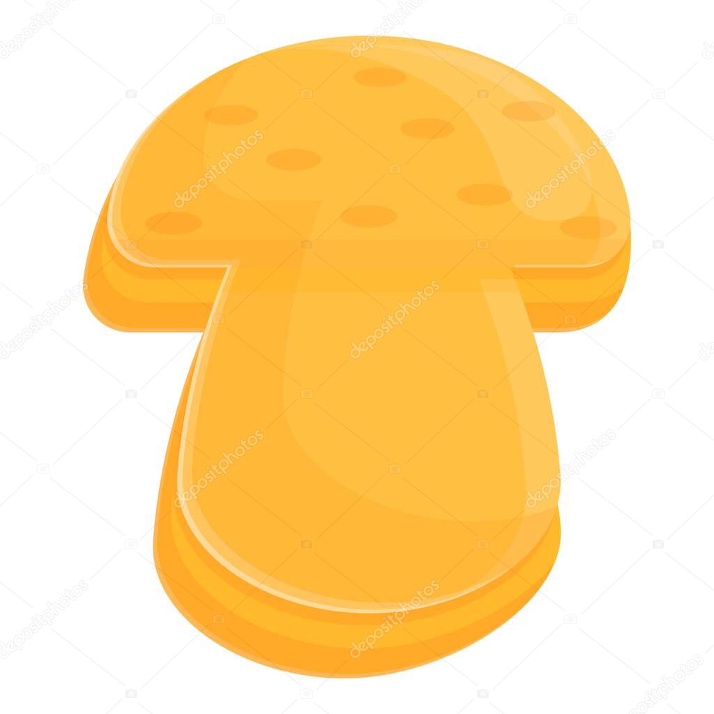 Icono del molde de la seta, estilo de dibujos animados 2023