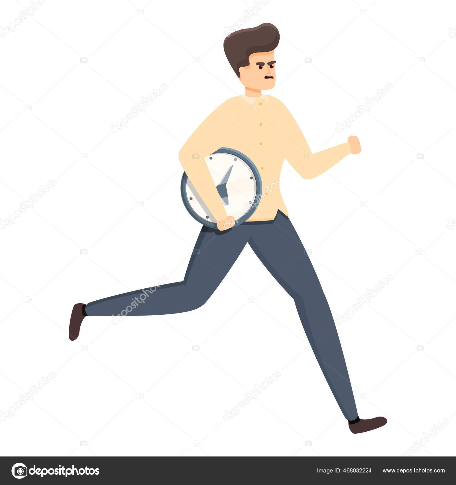 Rush job wall clock icon, cartoon style Stock Vector Image by ©Nsit0108 ...