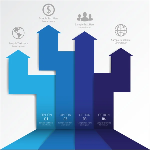 3d template Minimal arrow sign infographics used for web design. Stock ...