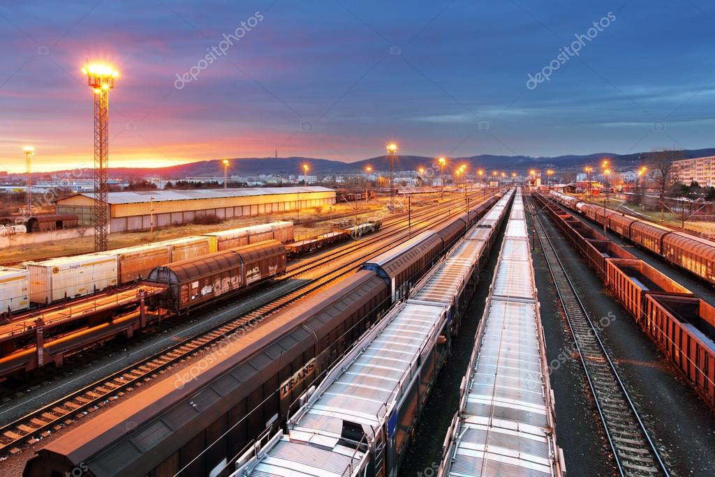 Train freight - Cargo railroad industry Stock Photo by ©TTstudio 64906073