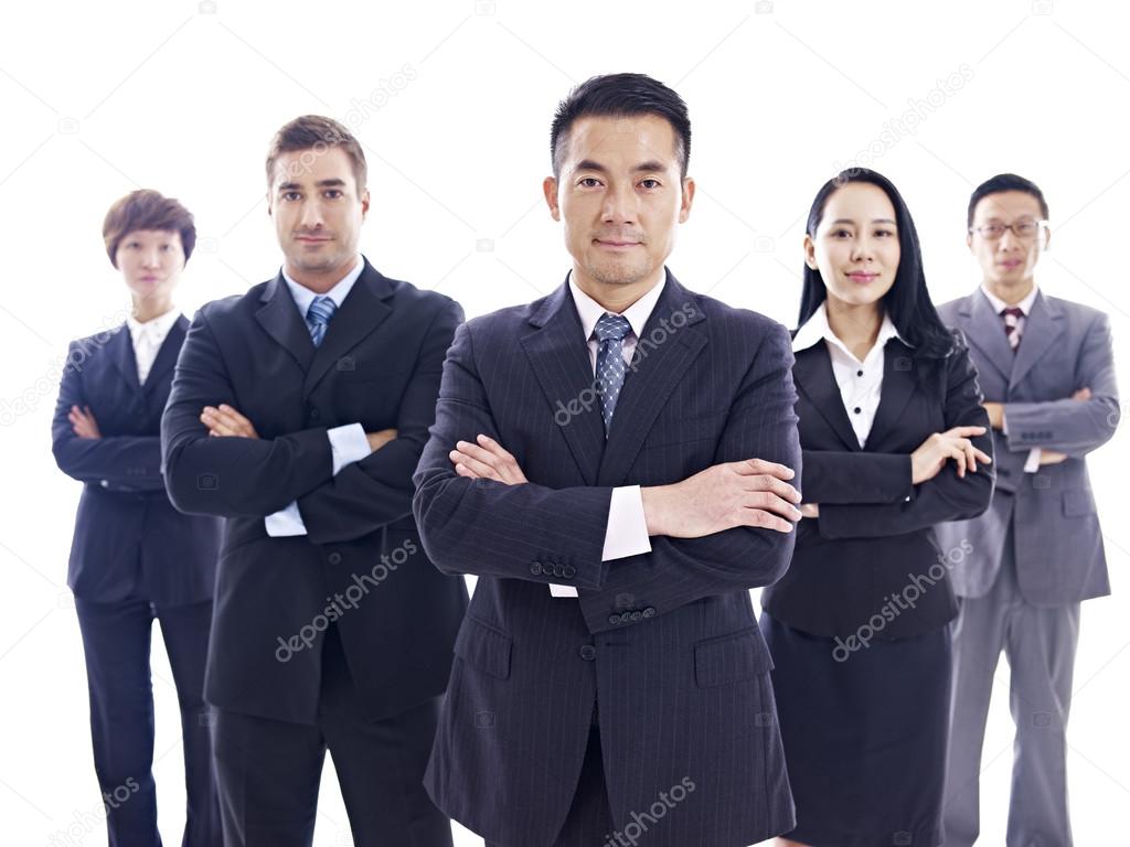 Portrait of multinational business team Stock Photo by ©imtmphoto 84071440
