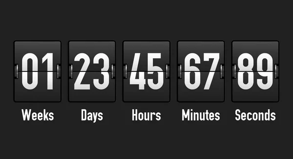 Countdown clock flip counter vector digital timer Stock Vector Image by ©avector #191745284