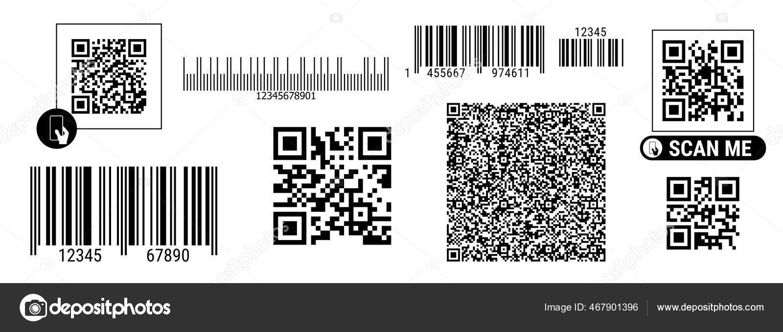 Barcode Code Set Product Identity Labels Scanning Stripped ...