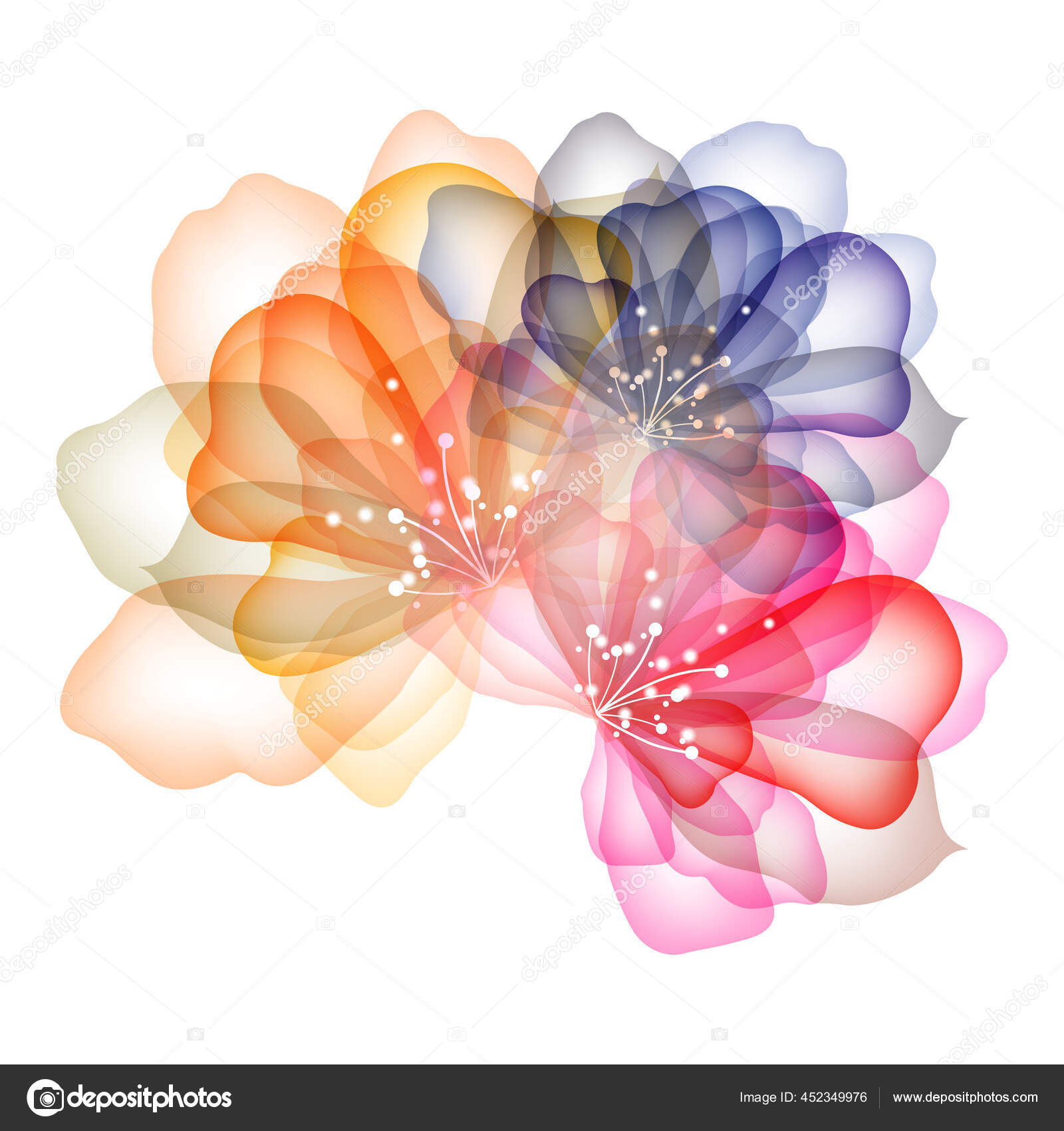 Abstract Flower Design Vector Background | Best Flower Site