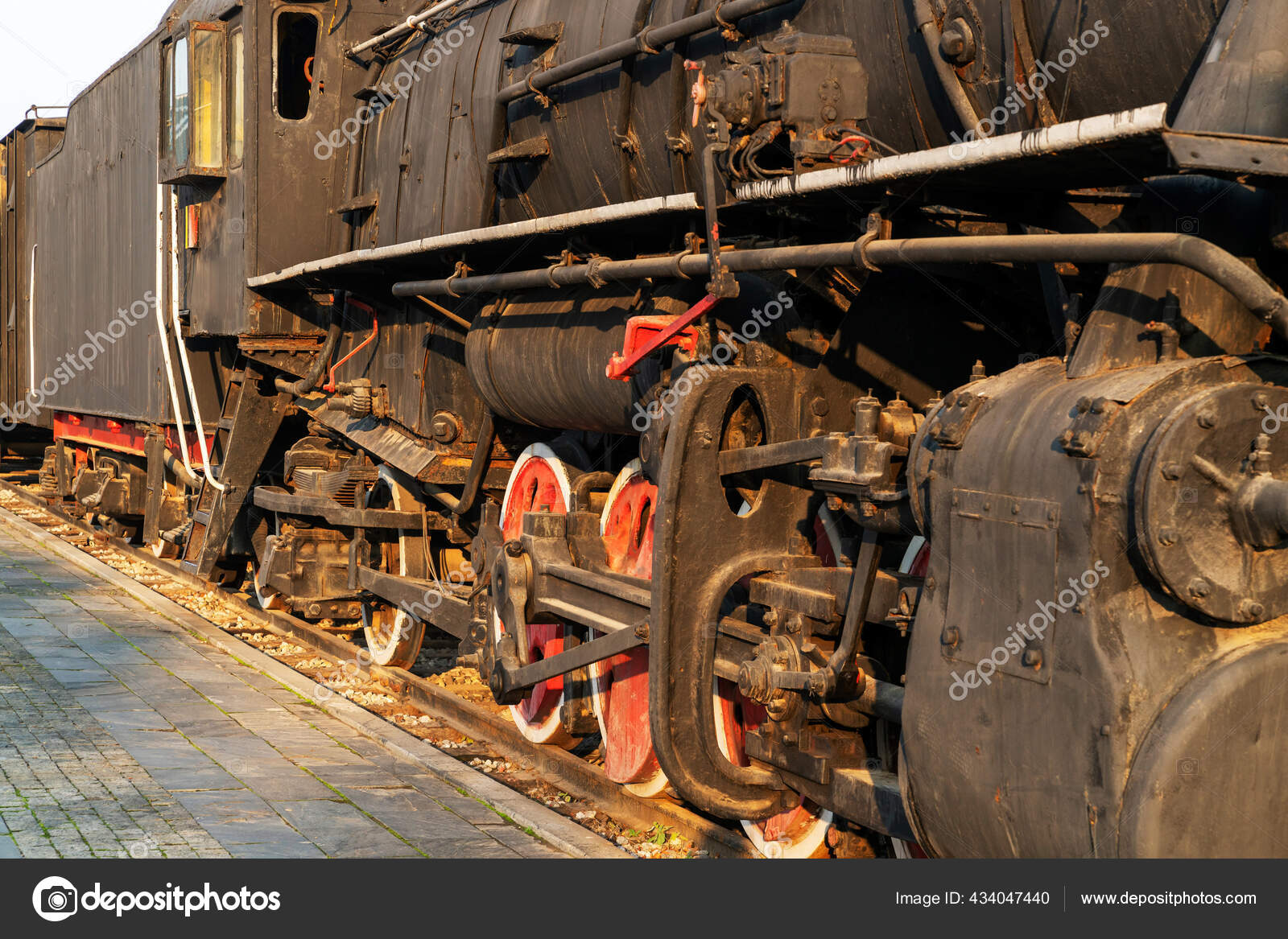 Old Steam Engine Train Parts Close — Stock Photo © gjp1991 #434047440