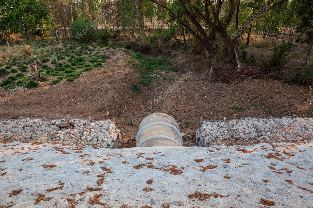 The sewer pipe ⬇ Stock Photo, Image by © DenBoma #111166200