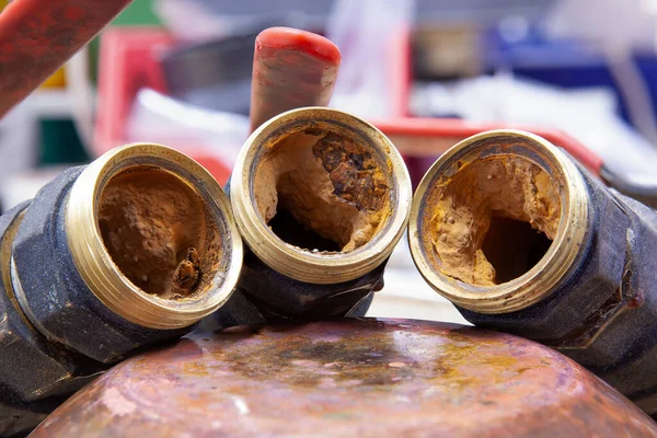 Rusted pipes system Stock Photos, Royalty Free Rusted pipes system ...