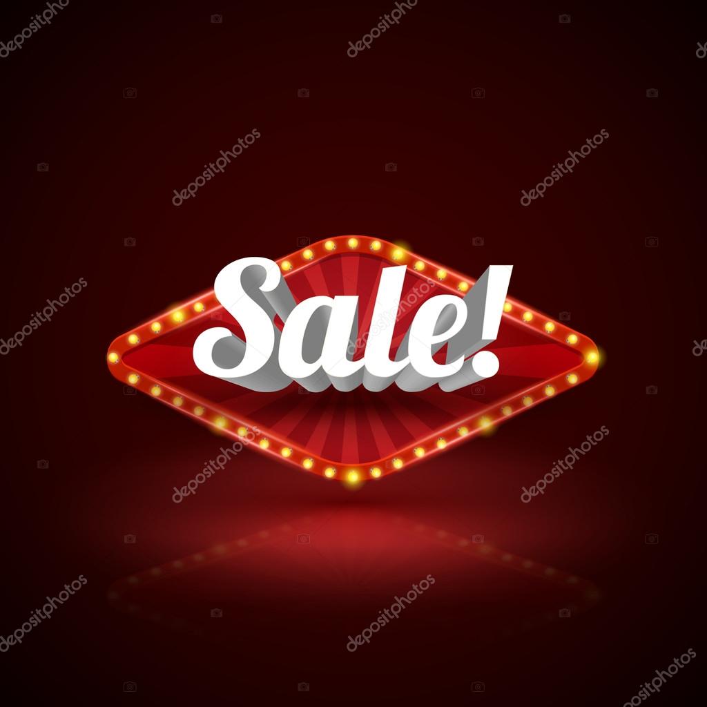 Retro sale signboard. Vector retro banners for sale. — Stock Vector ...