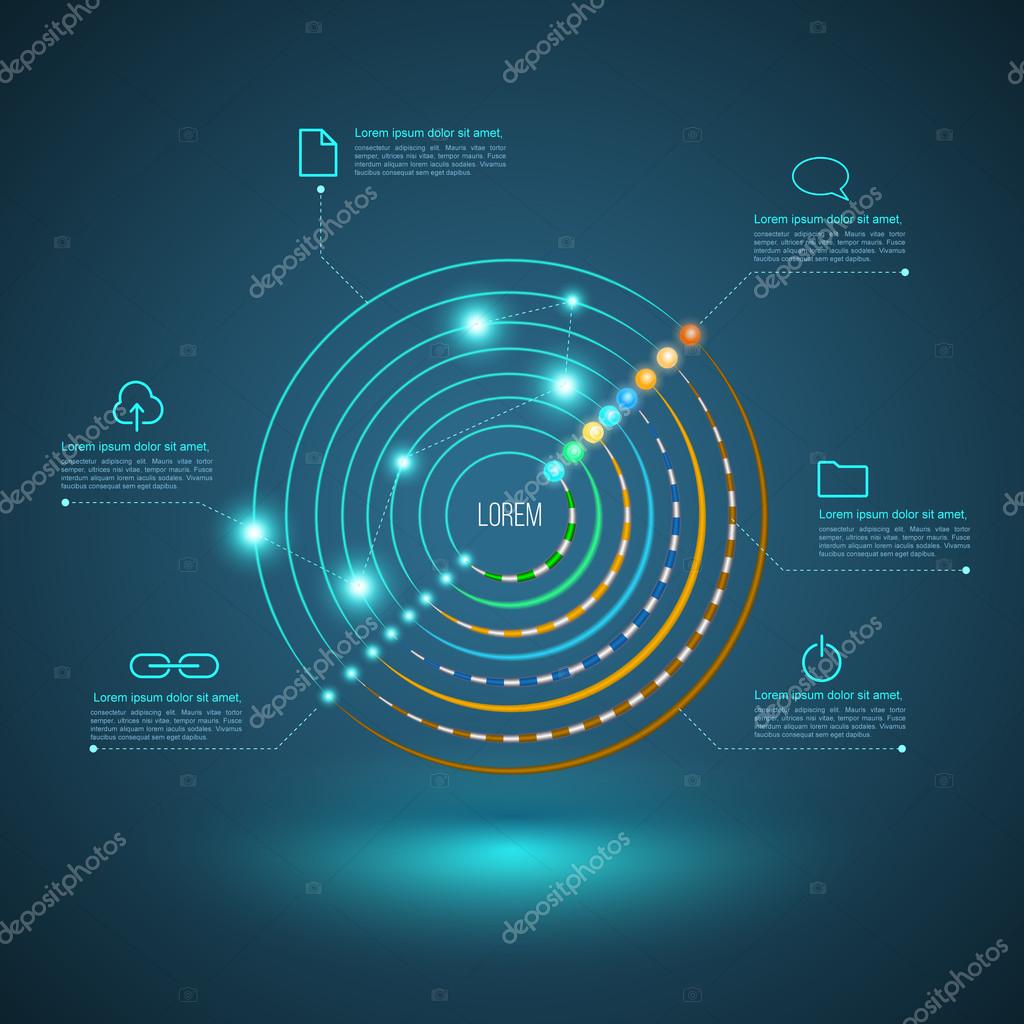 Circle connection for network cable concept. Stock Vector Image by ...