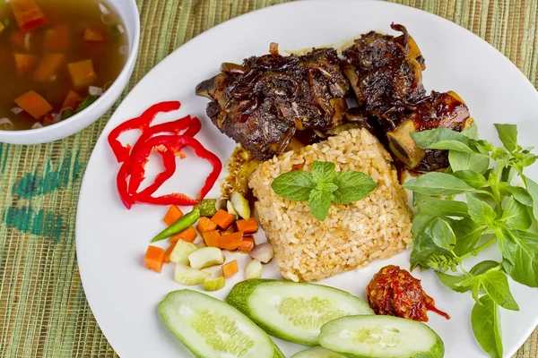 Iga penyet, Indonesian fried beef ribs Stock Photo by ©ismedhasibuan ...