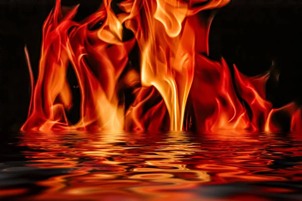 Fire water background Stock Photos, Royalty Free Fire water background ...