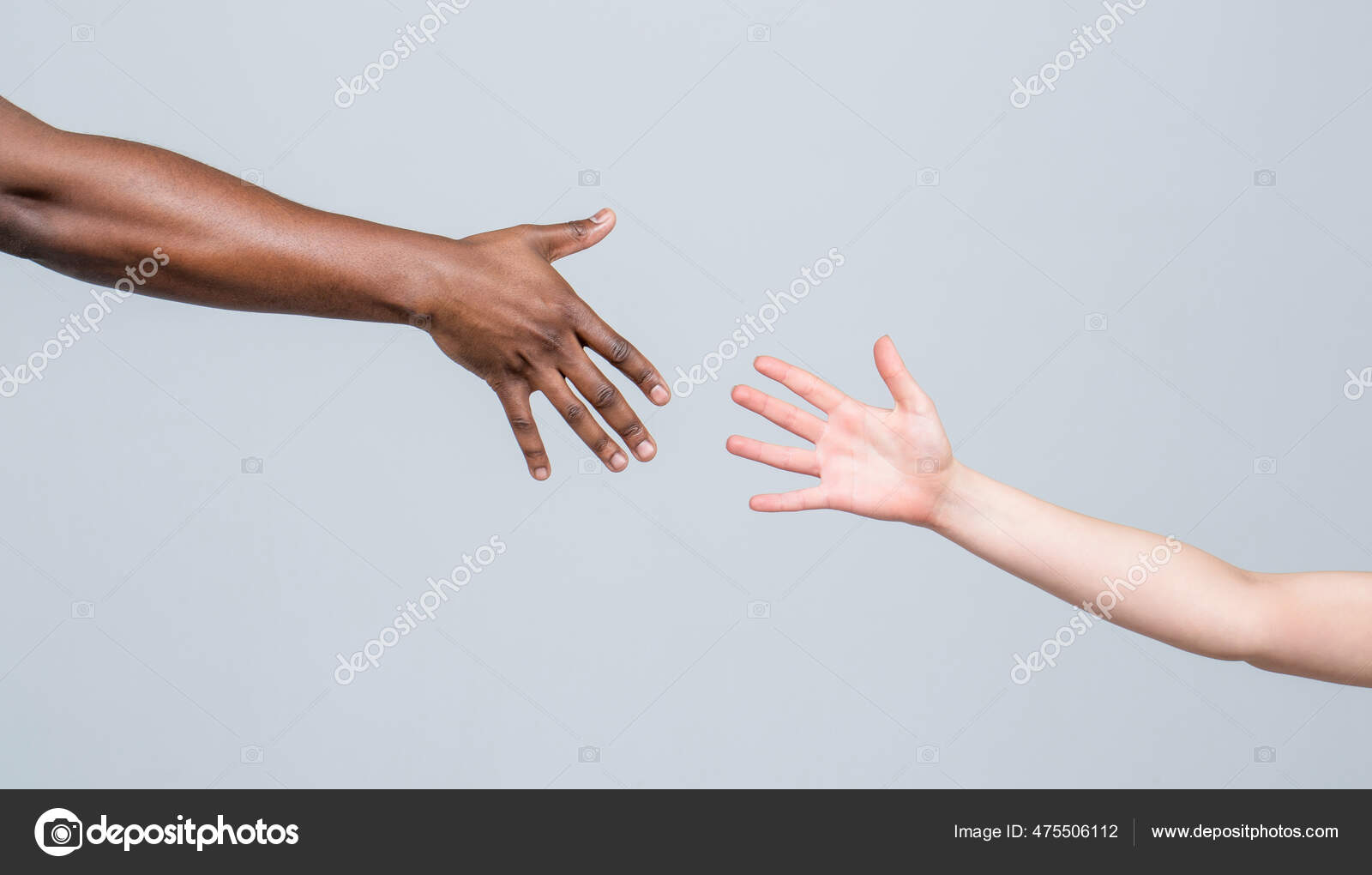Black People Hands Reaching