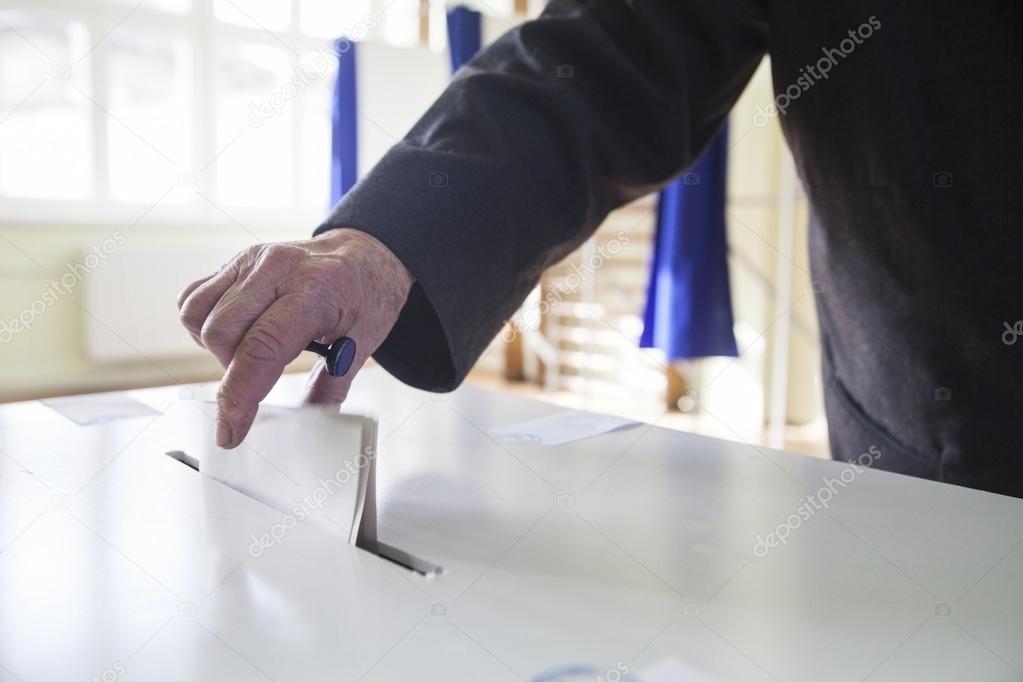 Voting hand — Stock Photo © bizoon #59695645