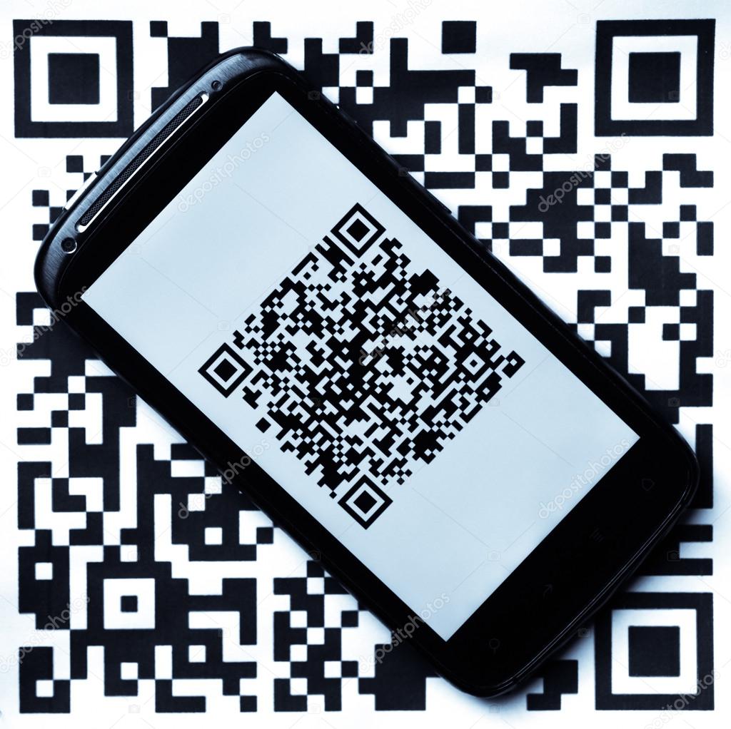 QR code mobile scanner — Stock Photo © bizoon #98161448