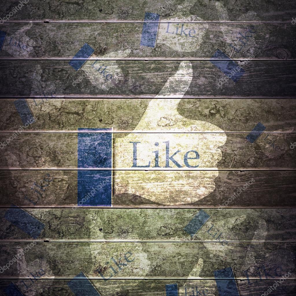 Like Icon on the wooden Background Stock Photo by ©sonerbakir 58457191