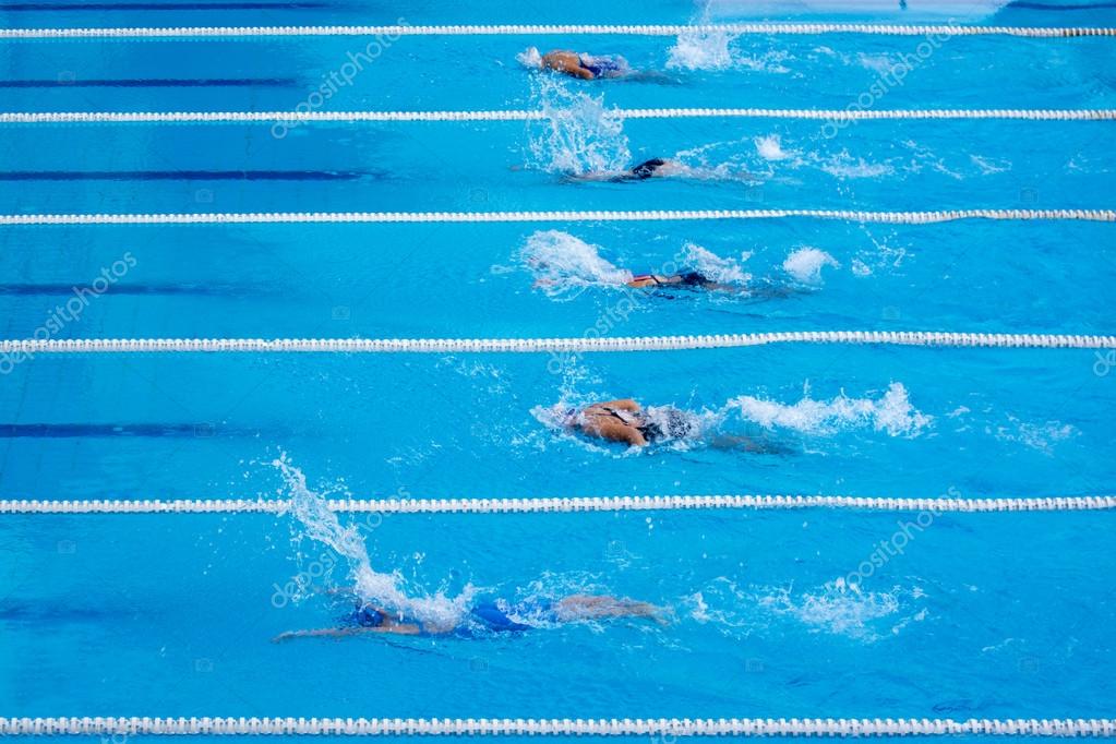 Swimming competition — Stock Photo © sonerbakir #58825629