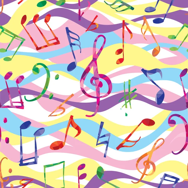Musical wallpaper border | Music notes border — Stock Vector ...